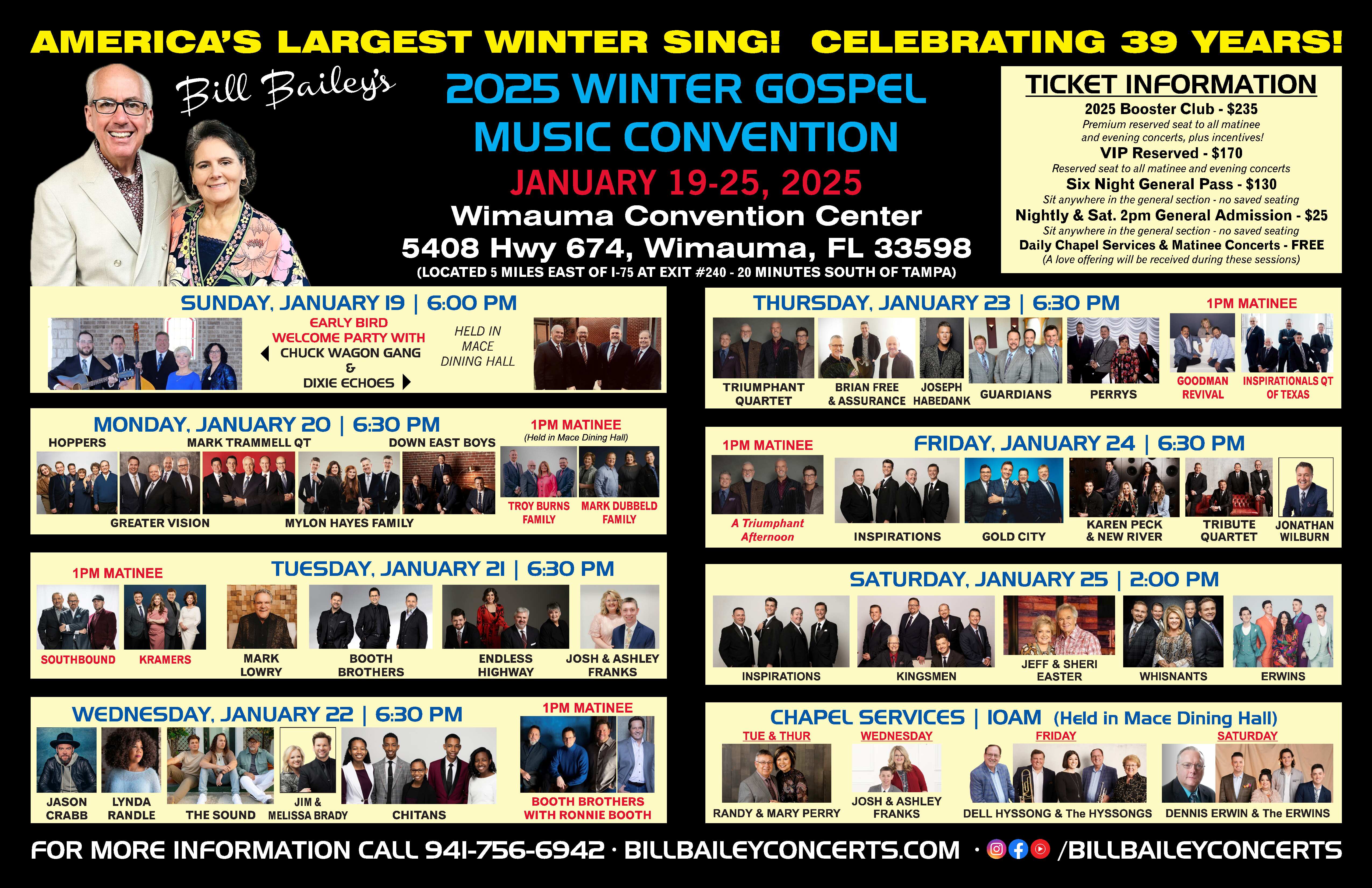 2025 Winter Convention Centerfold AD – Bill Bailey Concerts